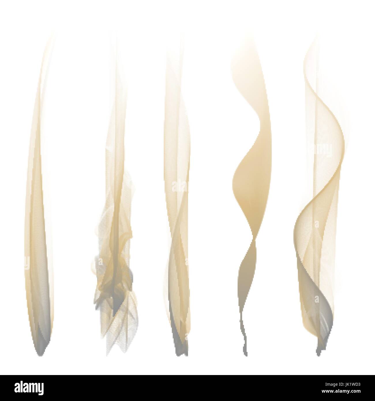 Vector set of smoke effect smooth flame background isolated wallpaper ...