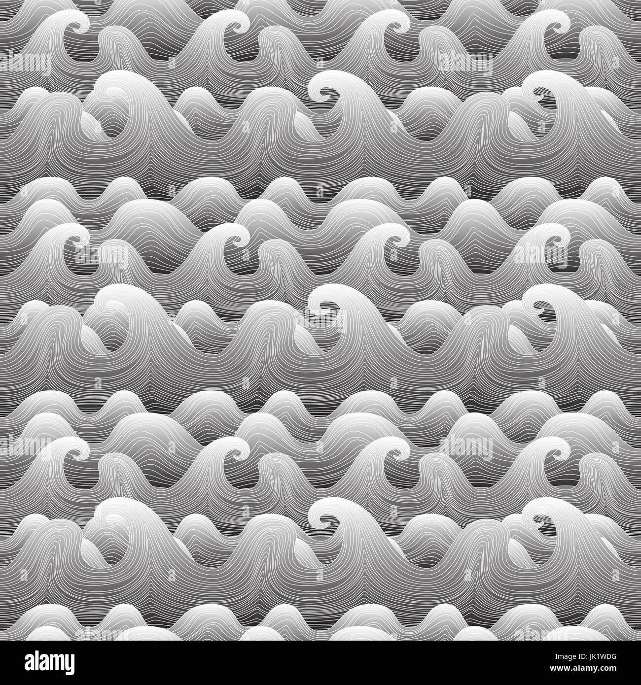 Seamless wavy pattern. Vector illustration pattern wave river vector ...