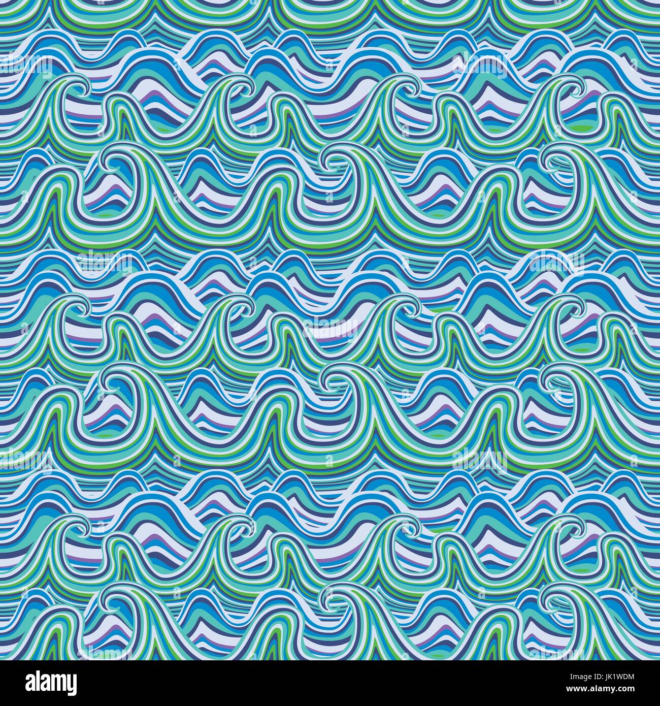Seamless wavy pattern. Vector illustration pattern wave river vector ...