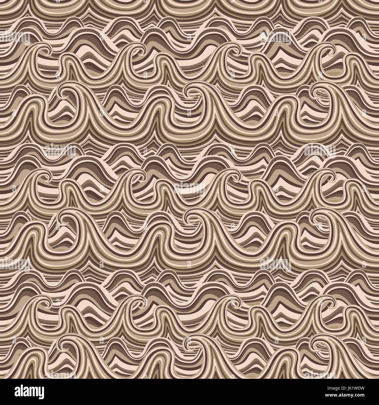 Seamless wavy pattern. Vector illustration pattern wave river vector ...