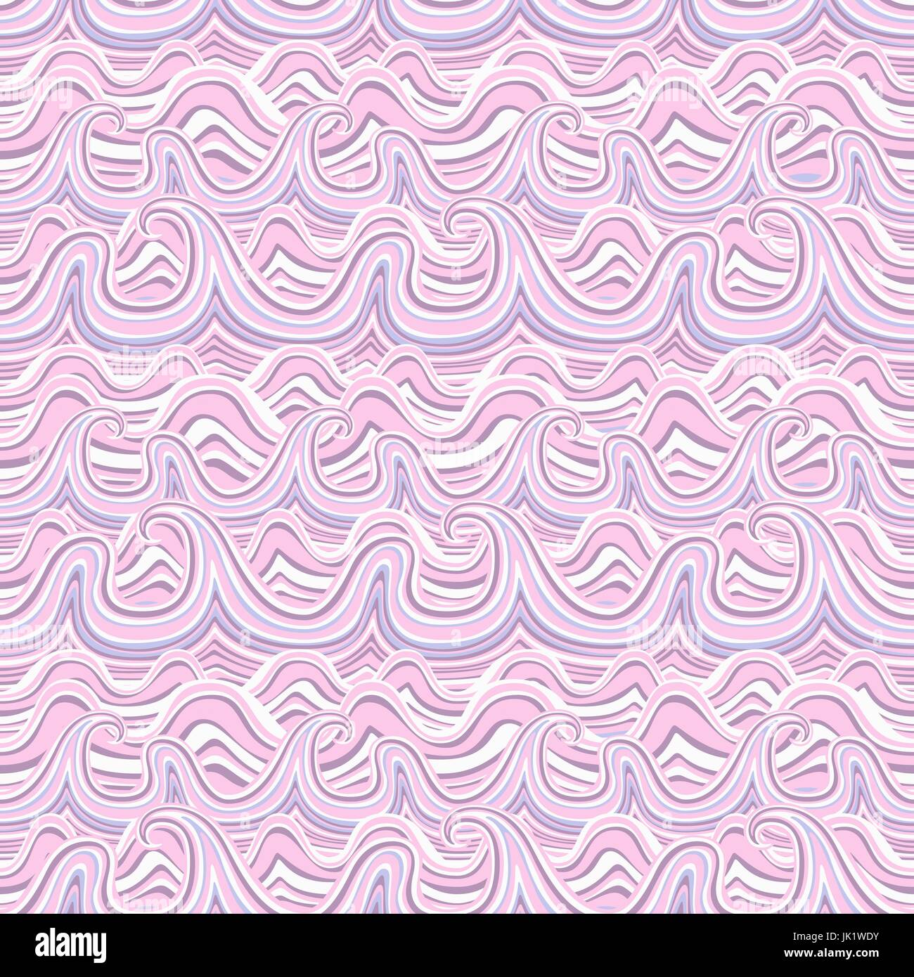 Seamless wavy pattern. Vector illustration pattern wave river vector ...