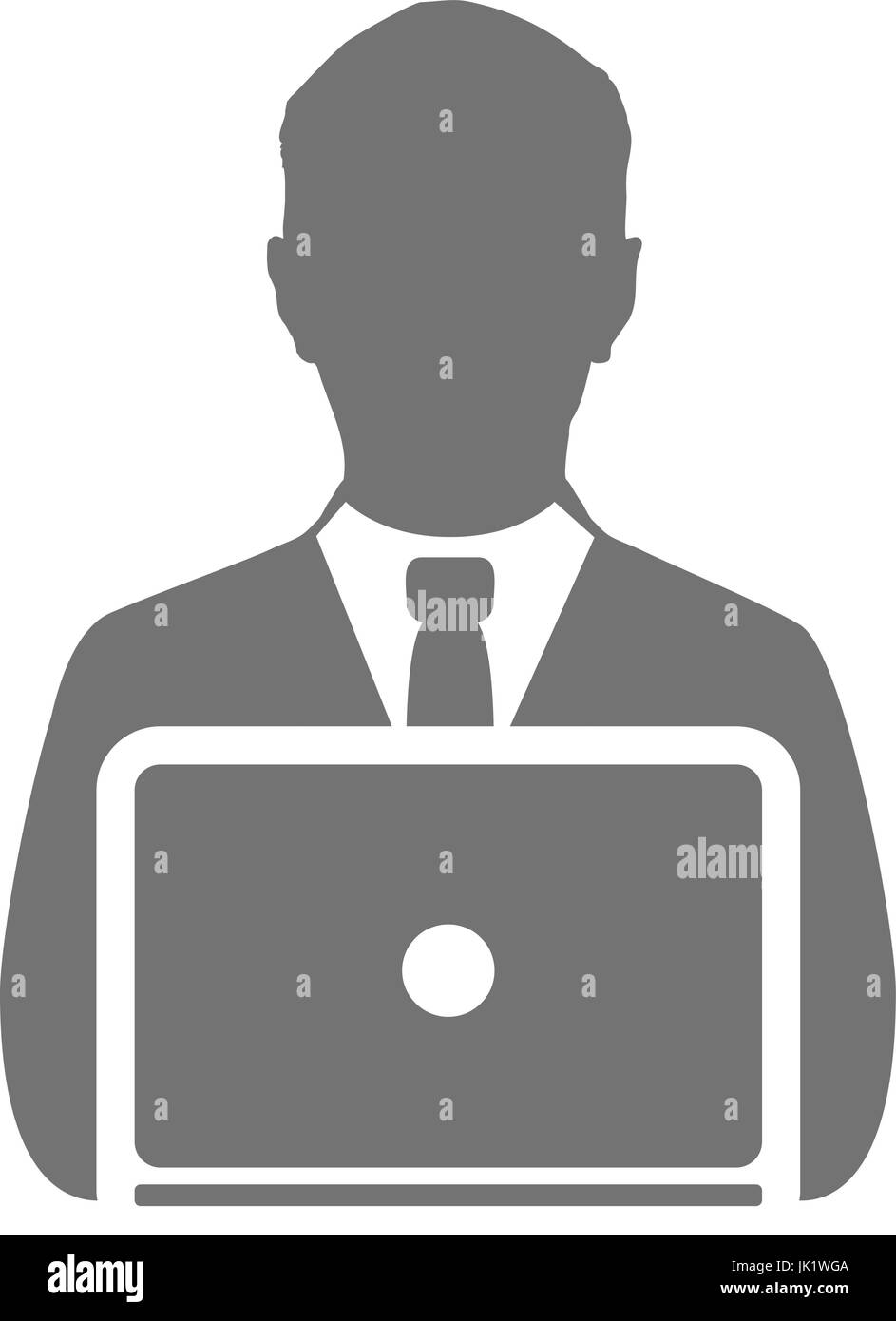 business man vector icon symbol, office, communication art Stock Vector ...