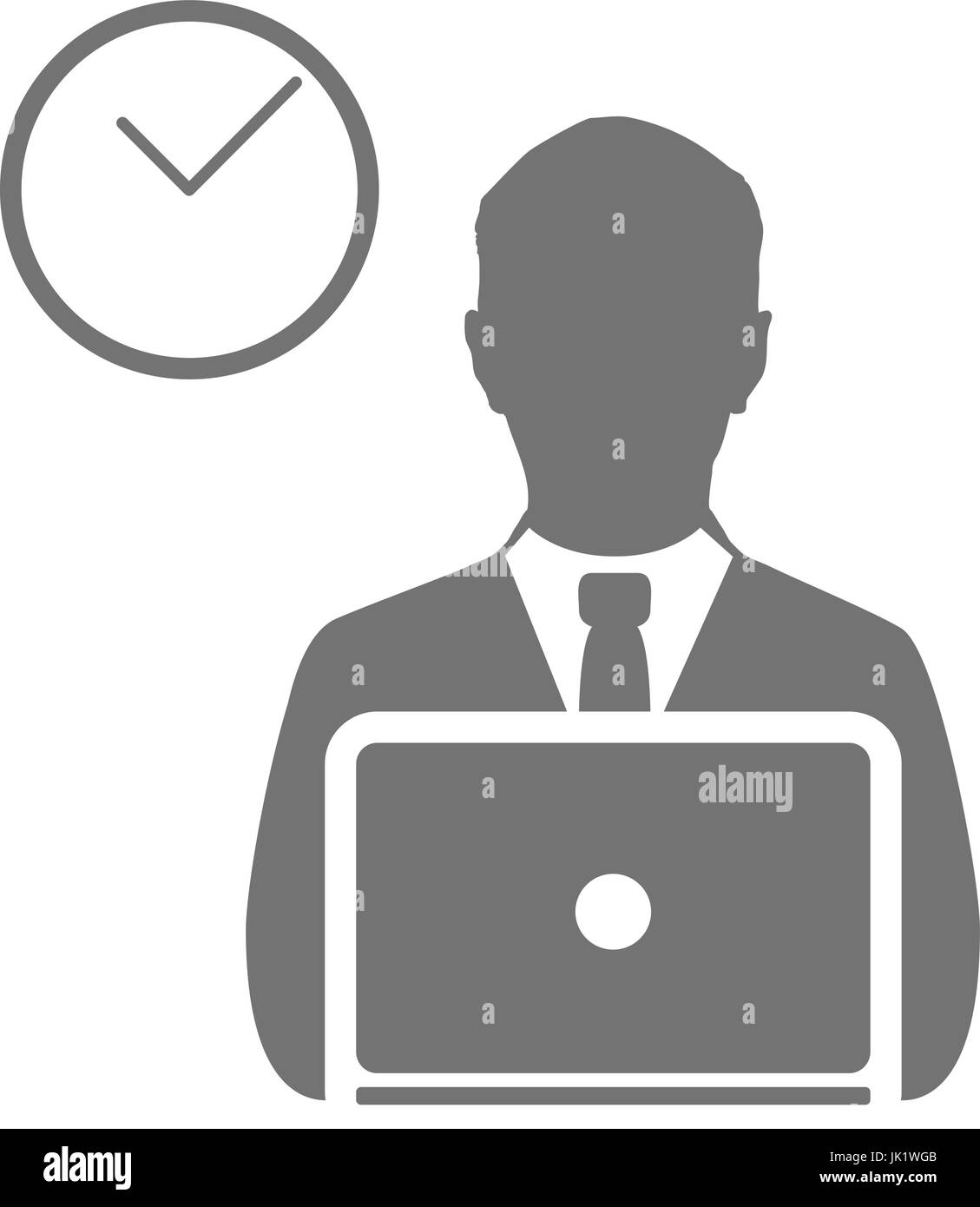 business man vector icon symbol, office, communication art Stock Vector ...