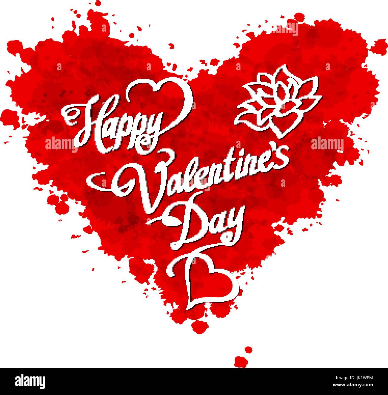 HAPPY VALENTINES DAY hand lettering - handmade calligraphy, vector art ...