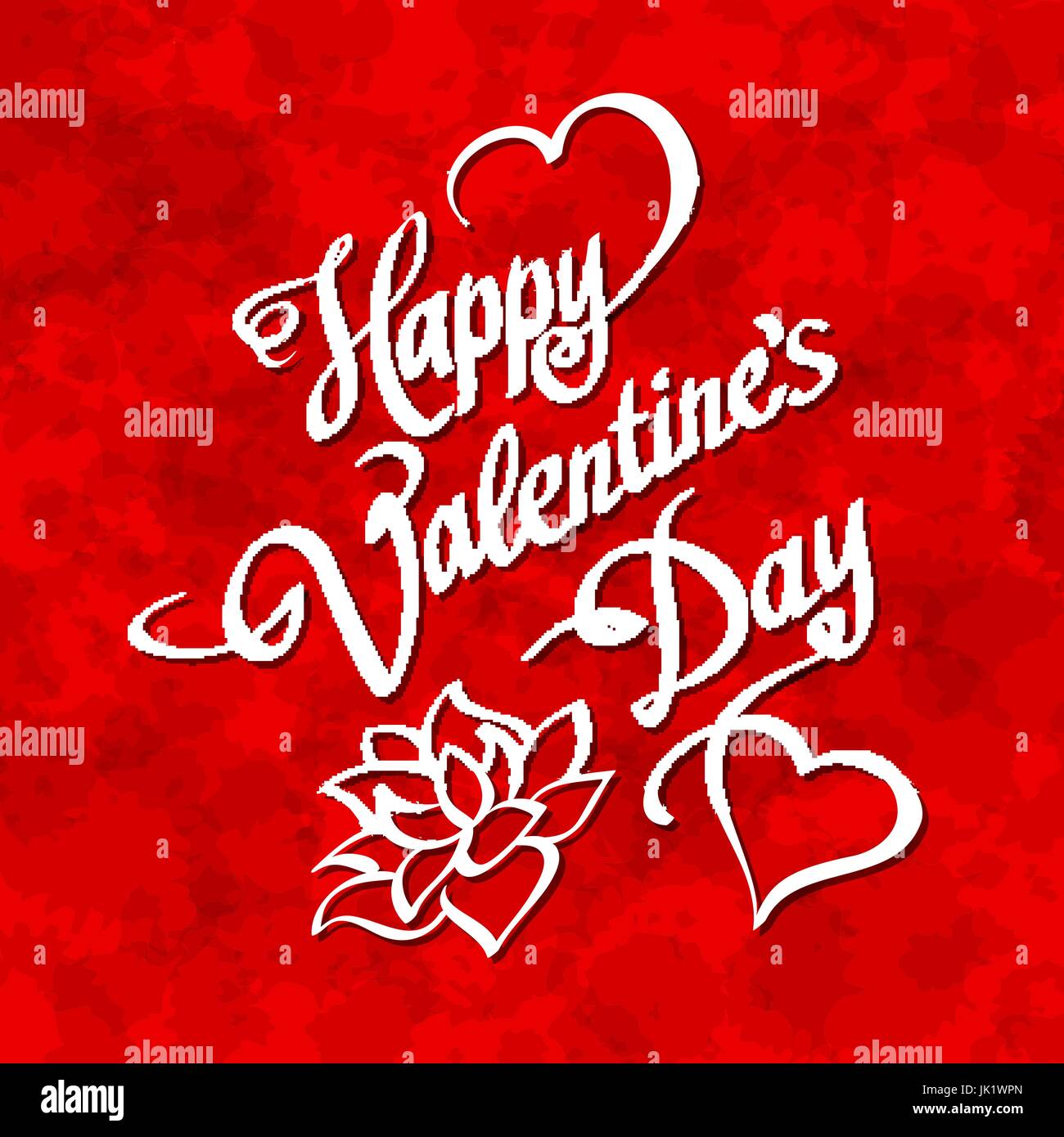 HAPPY VALENTINES DAY hand lettering - handmade calligraphy, vector art ...