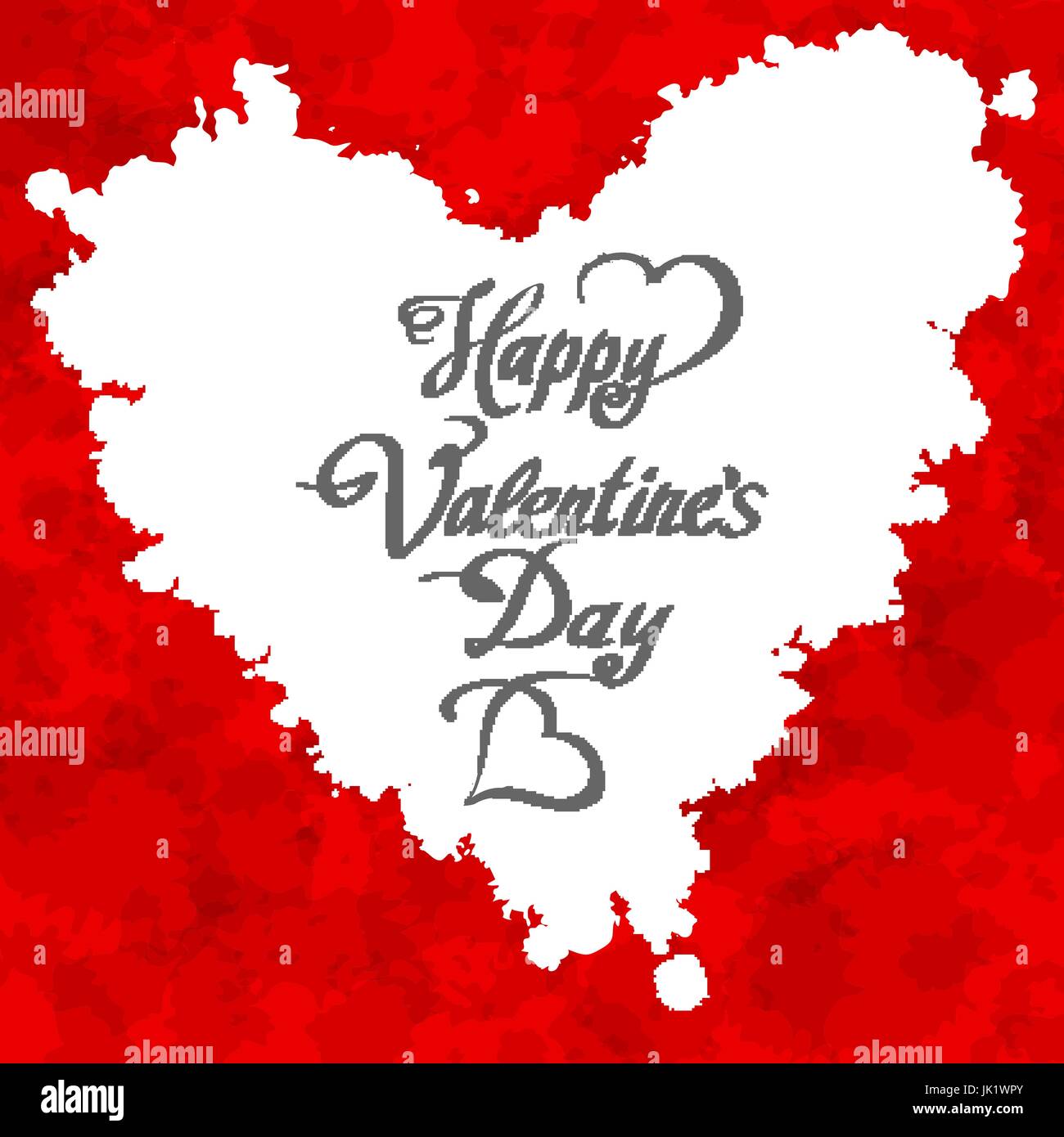 HAPPY VALENTINES DAY hand lettering - handmade calligraphy, vector art ...