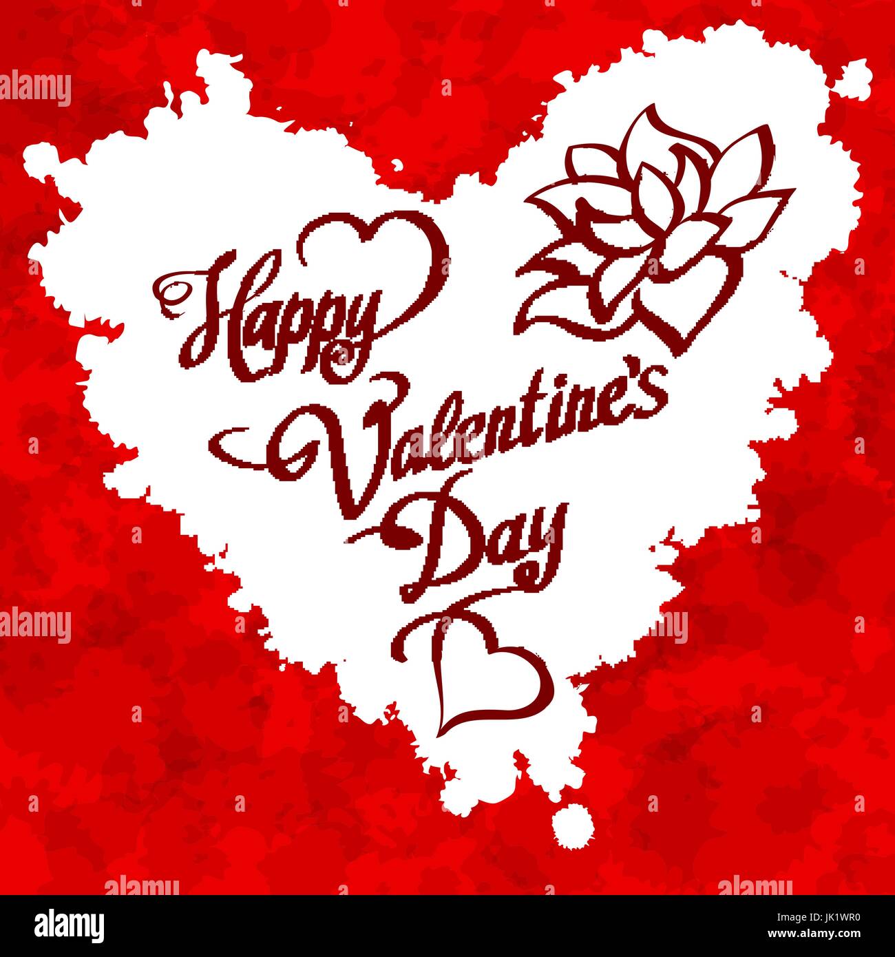 HAPPY VALENTINES DAY hand lettering - handmade calligraphy, vector art ...