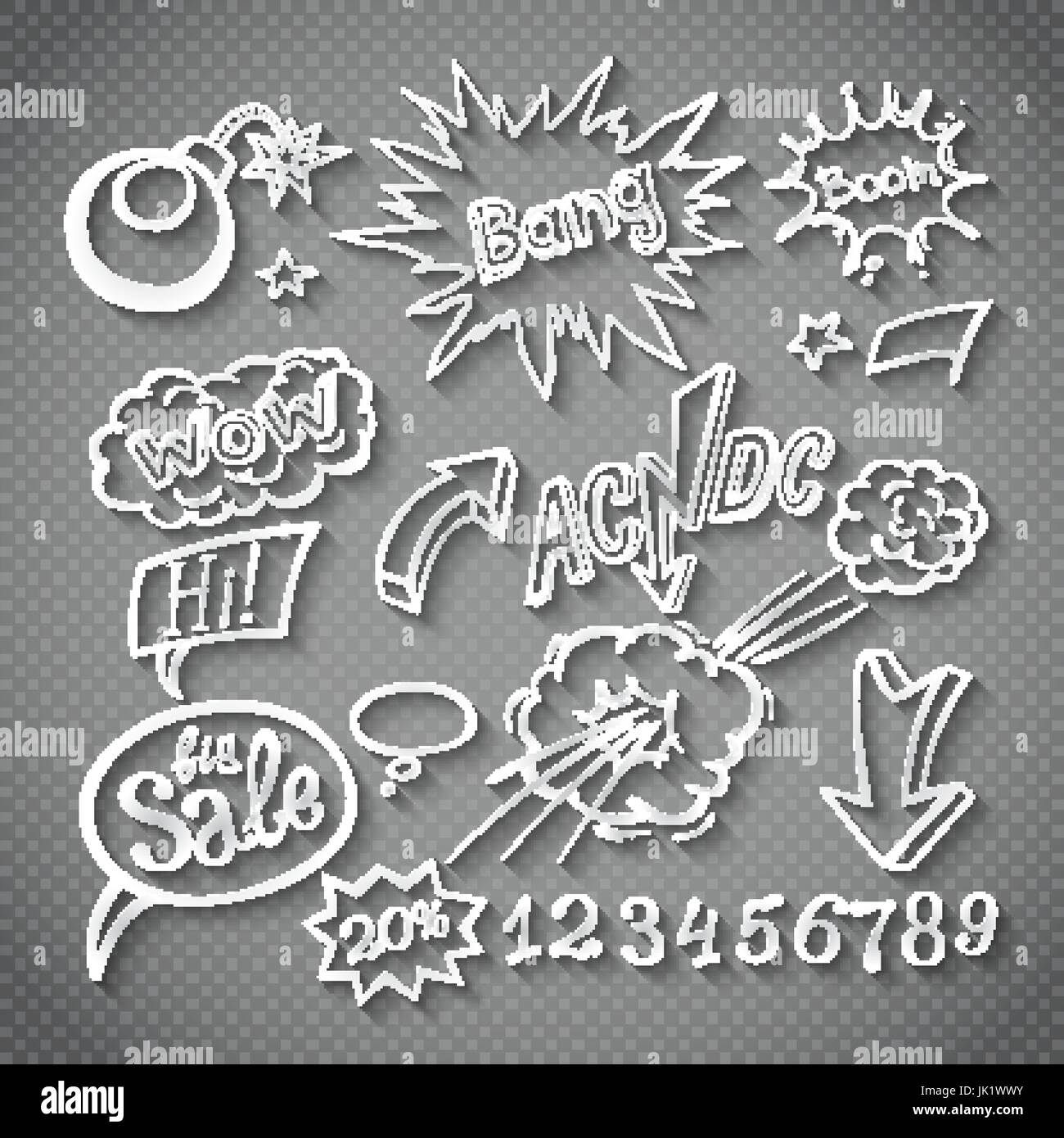 Clean cloud shapes Stock Vector Images - Alamy