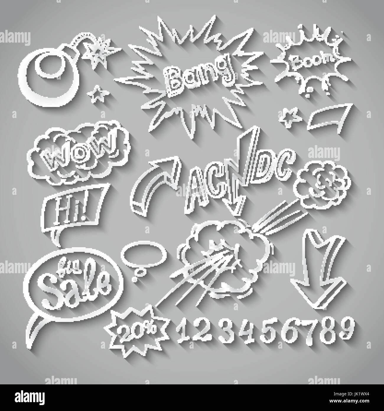 Bomb symbol,clean vector shadow explosion comic style art Stock Vector ...