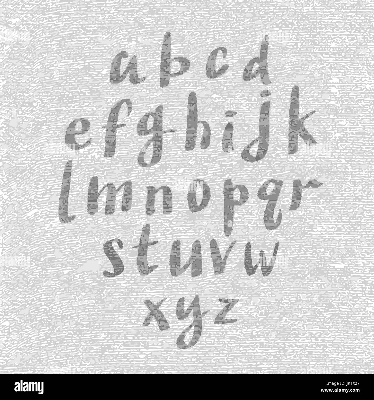 Hand drawn and sketched classic font, vector sketch style alphabet ...