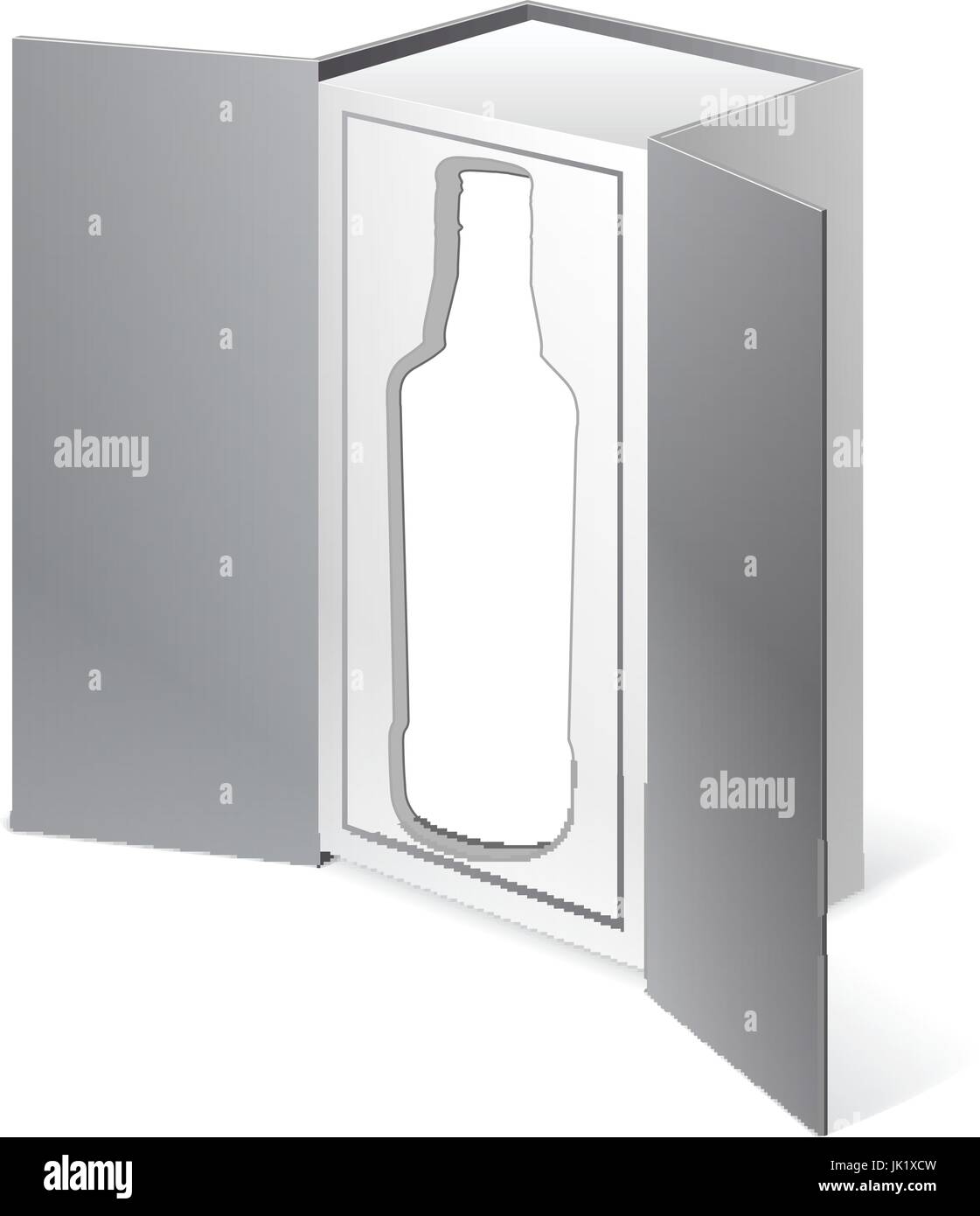 packing box for bottle set icons vector illustration isolated on white ...