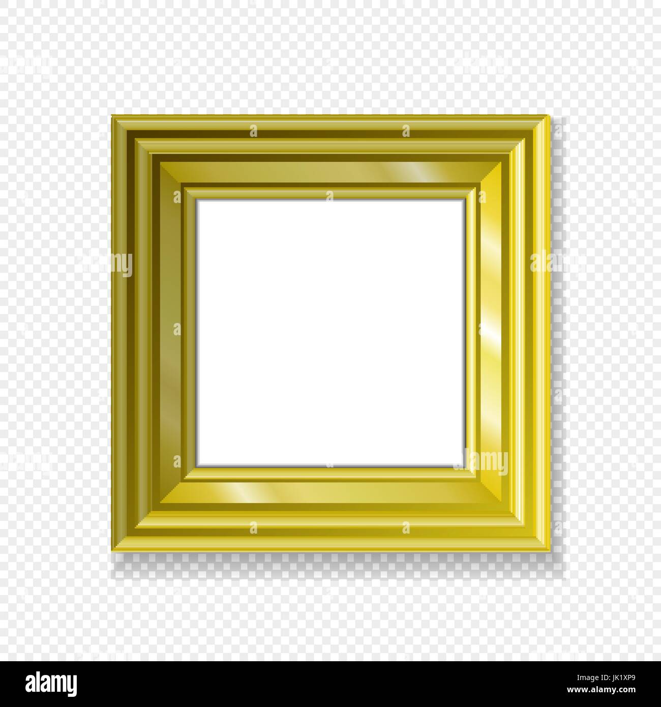 white gold-framed labels hanging paper sign frame gold picture vector ...
