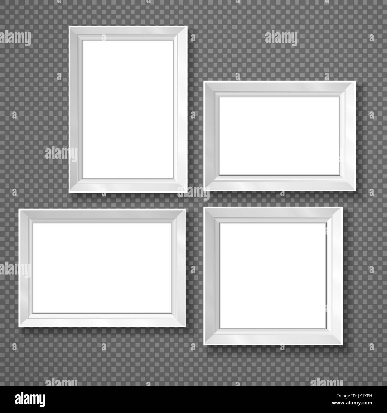 hanging paper sign frame grey picture vector shadow art Stock Vector ...