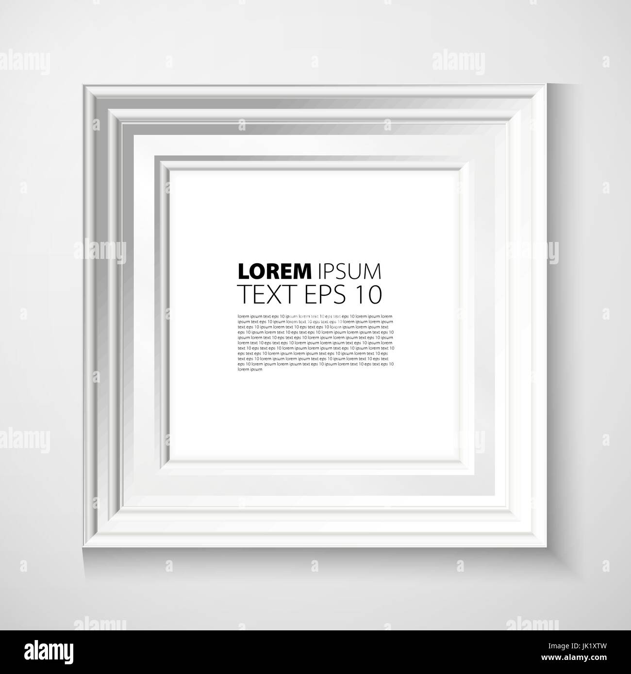 3D picture frame design vector for A4 image or text Stock Vector Image ...
