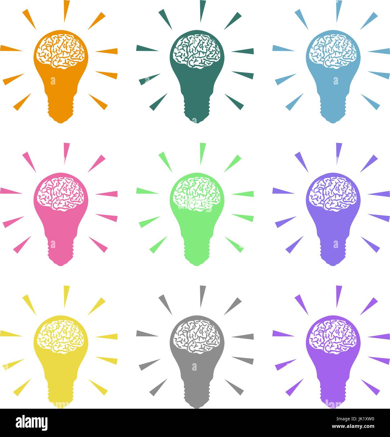 light bulb idea vector illustration art icon Stock Vector Image & Art ...