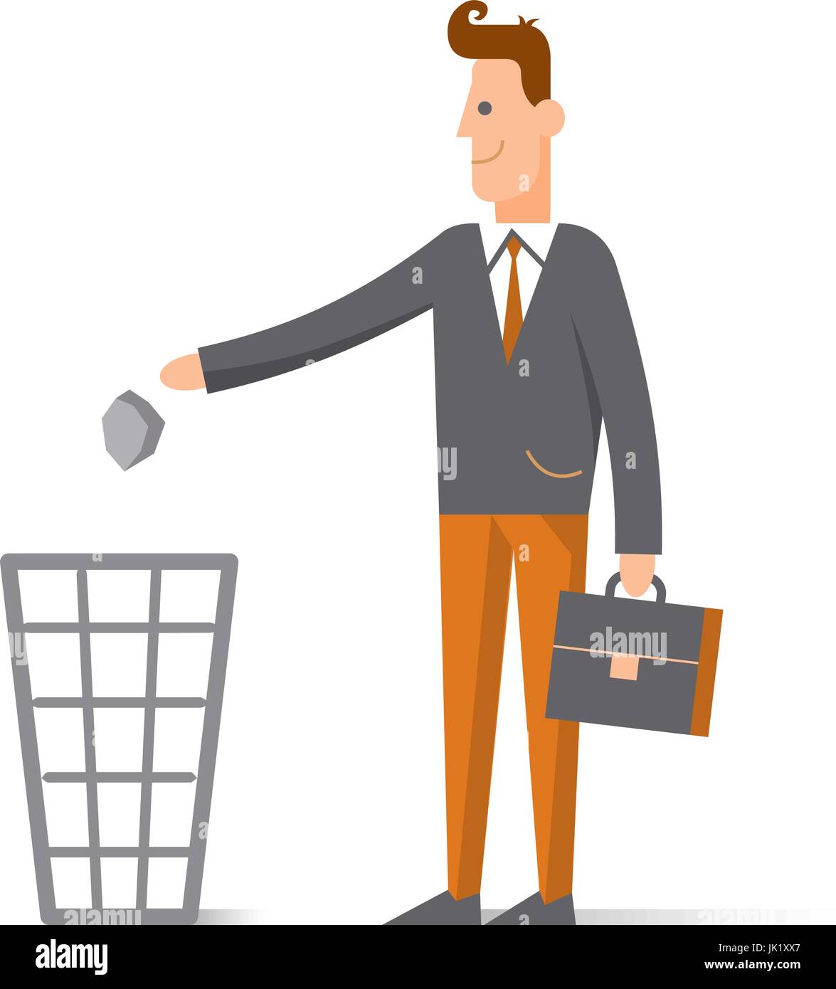 Character cartoon set of superhero businessman with in strength concept ...