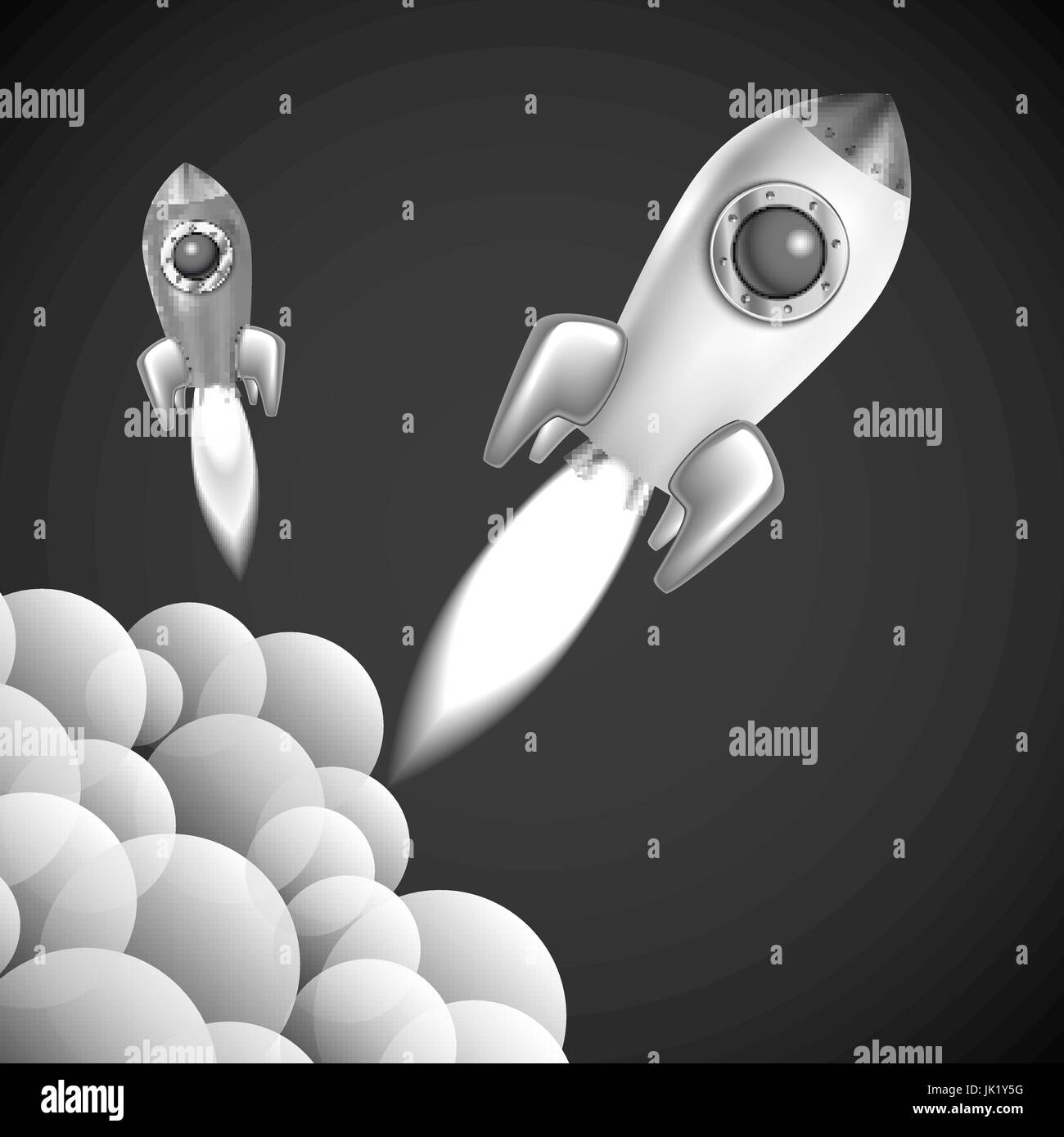 Rocket icon space vector spaceship technology illustration ship fire ...
