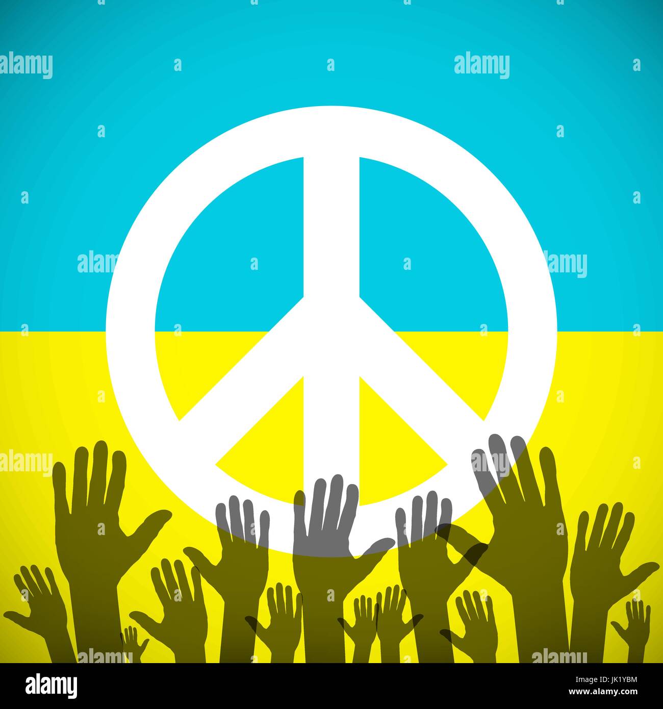 freedom peacethe national symbol of the Ukraine Stock Vector Image ...