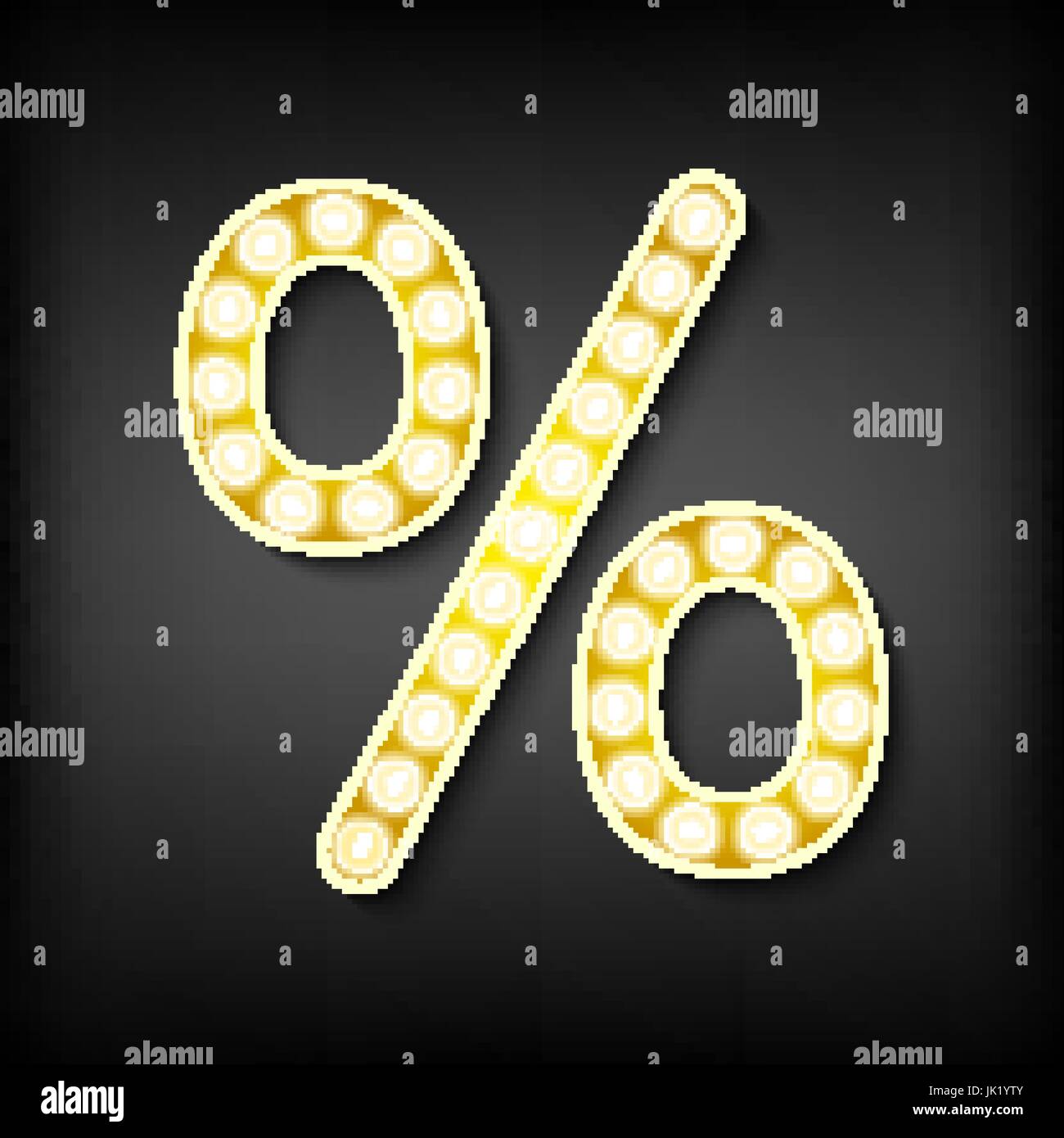 Image of a colorful orange LED set against a dark background Stock ...