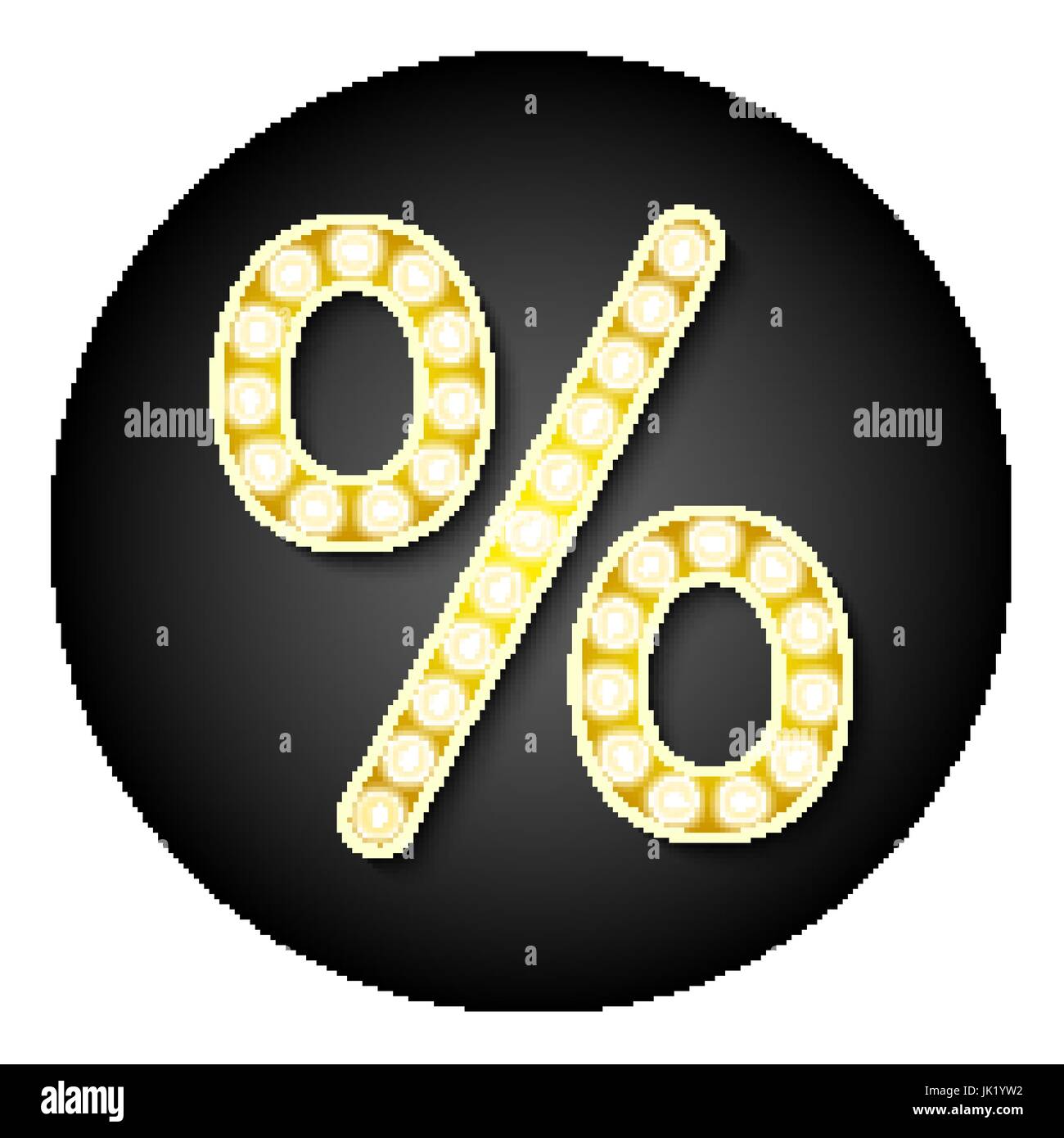 Image of a colorful orange LED set against a dark background Stock ...