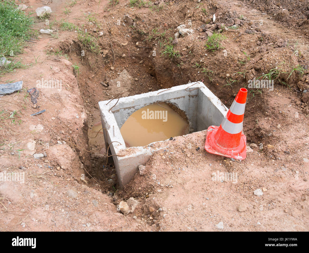 Sewage pipe footpath hi-res stock photography and images - Alamy