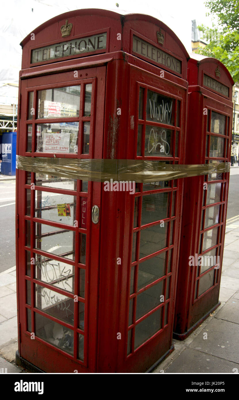 Vandalized Phone Box High Resolution Stock Photography and Images - Alamy