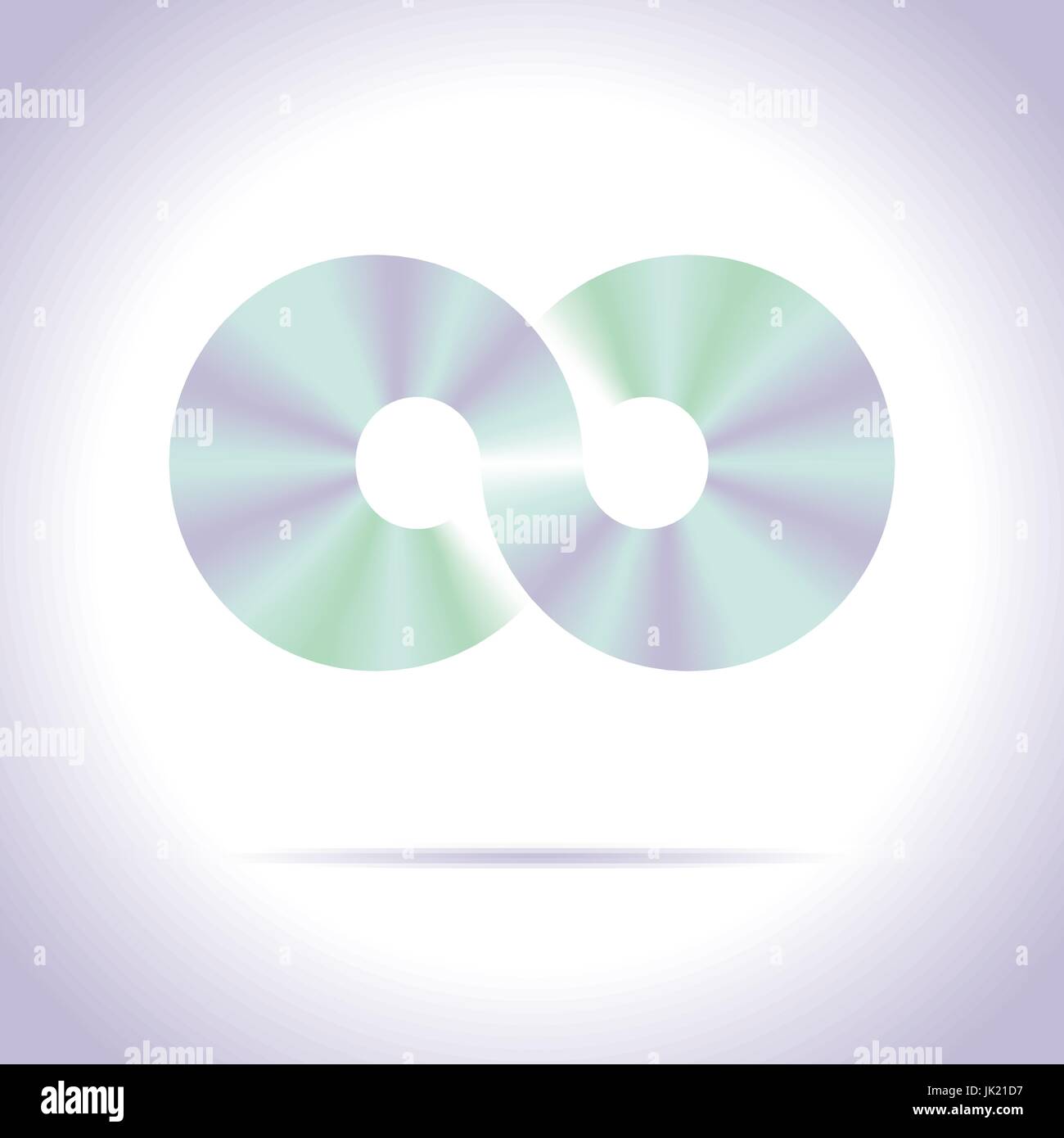 abstract vector logo design template. Disco symbol icon Stock Vector ...