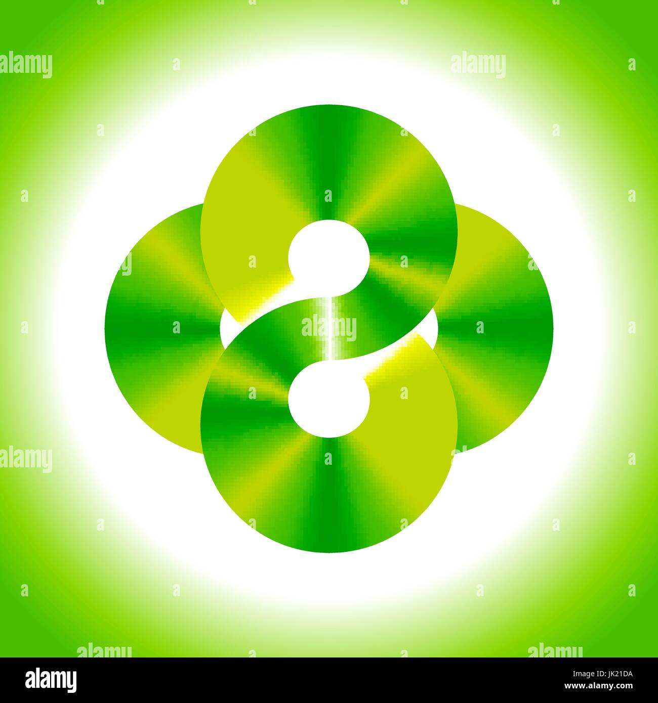 abstract vector logo design template. Disco symbol icon Stock Vector ...