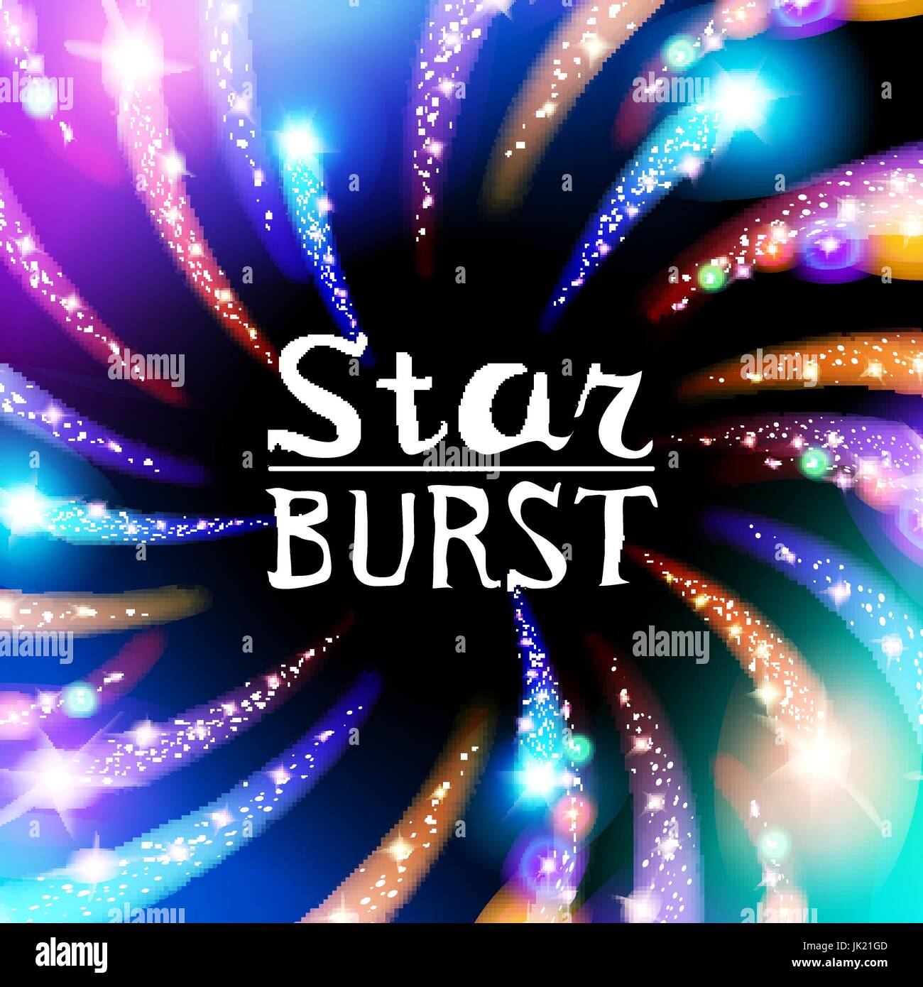 Festive patterned firework bursting in various shapes sparkling ...