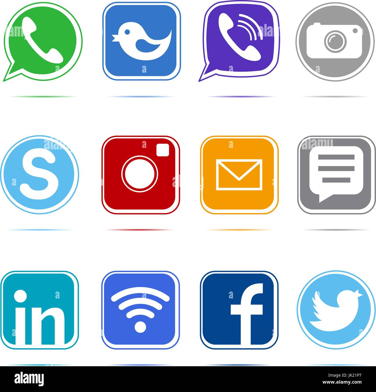 Flat designed vector icons of digital camera, like hand symbol, thumbs ...