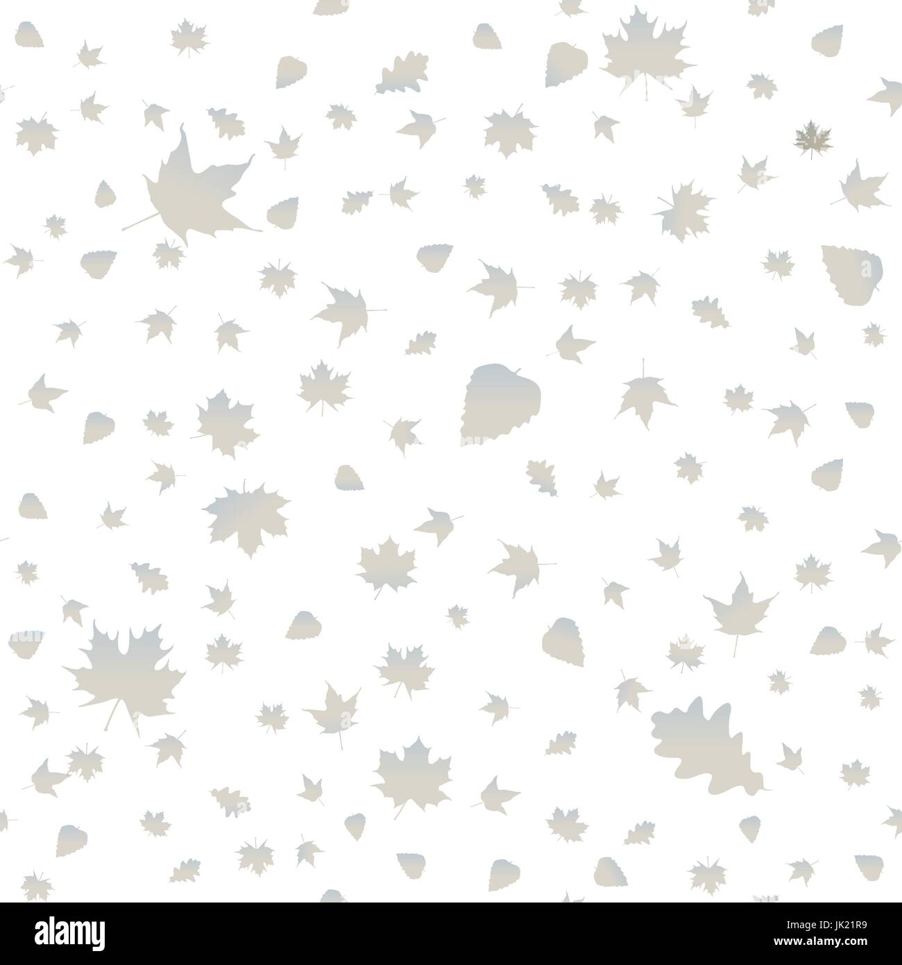 Seamless Pattern With Colorful Autumn Leaves Vector Illustration Stock