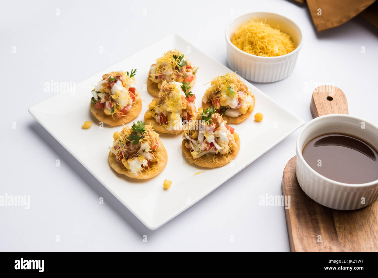 Sev Btata Puri / sev puri / papdi chat - popular indian snacks item ...