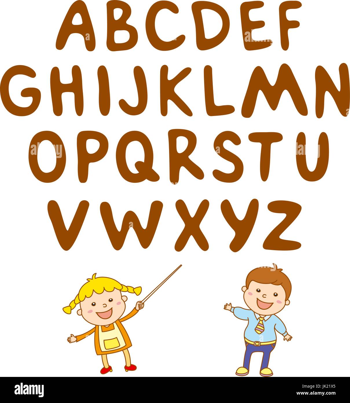 kids at school art boy abc alphabet childhood education, art Stock ...