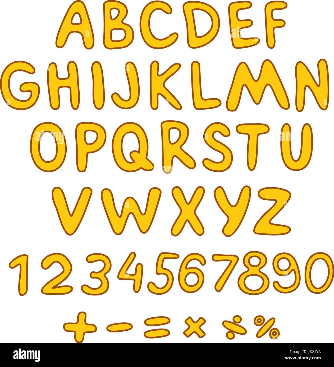 ABC for kids art alphabet illustration vector kids children fun Stock ...