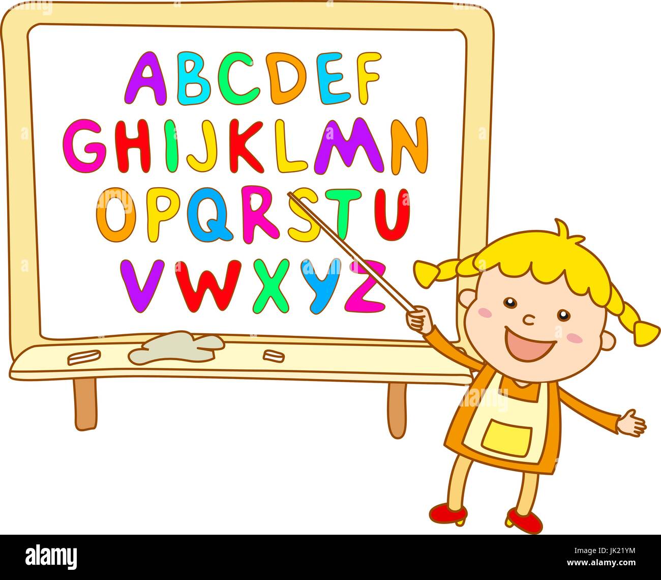 ABC for kids art alphabet illustration vector kids children fun Stock ...