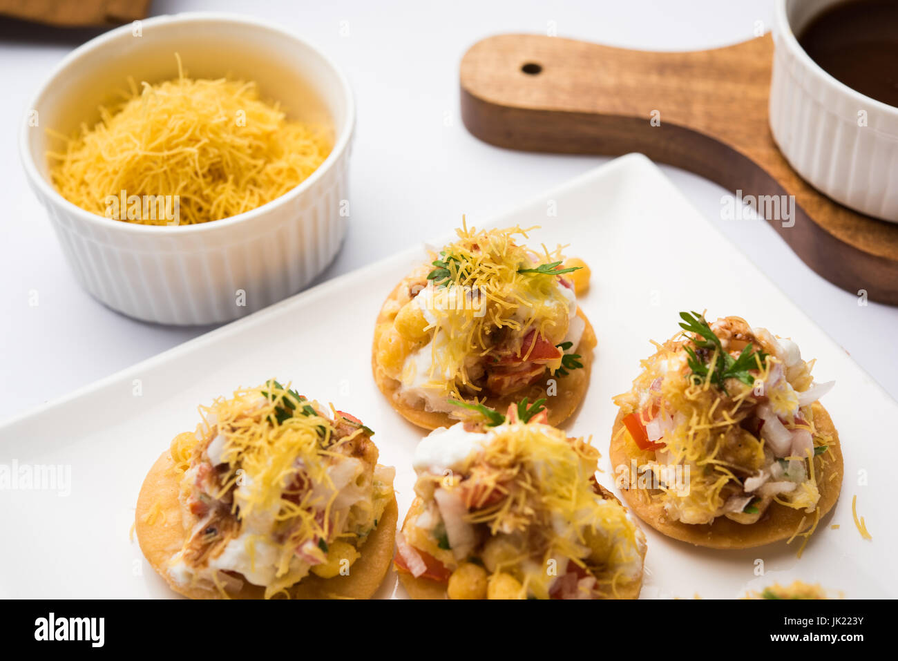 Sev Btata Puri / sev puri / papdi chat - popular indian snacks item ...