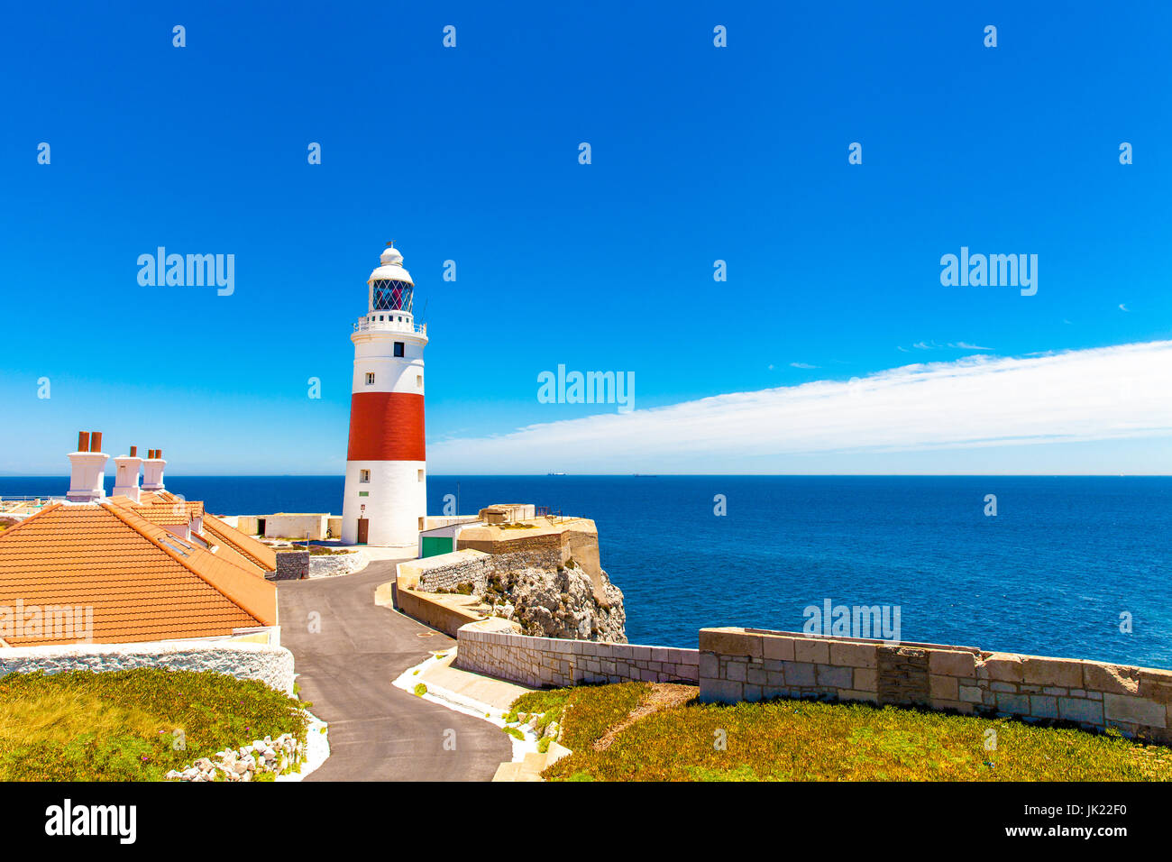 Europa Point Lighthouse - aka Trinity Lighthouse in Gibraltar Stock ...