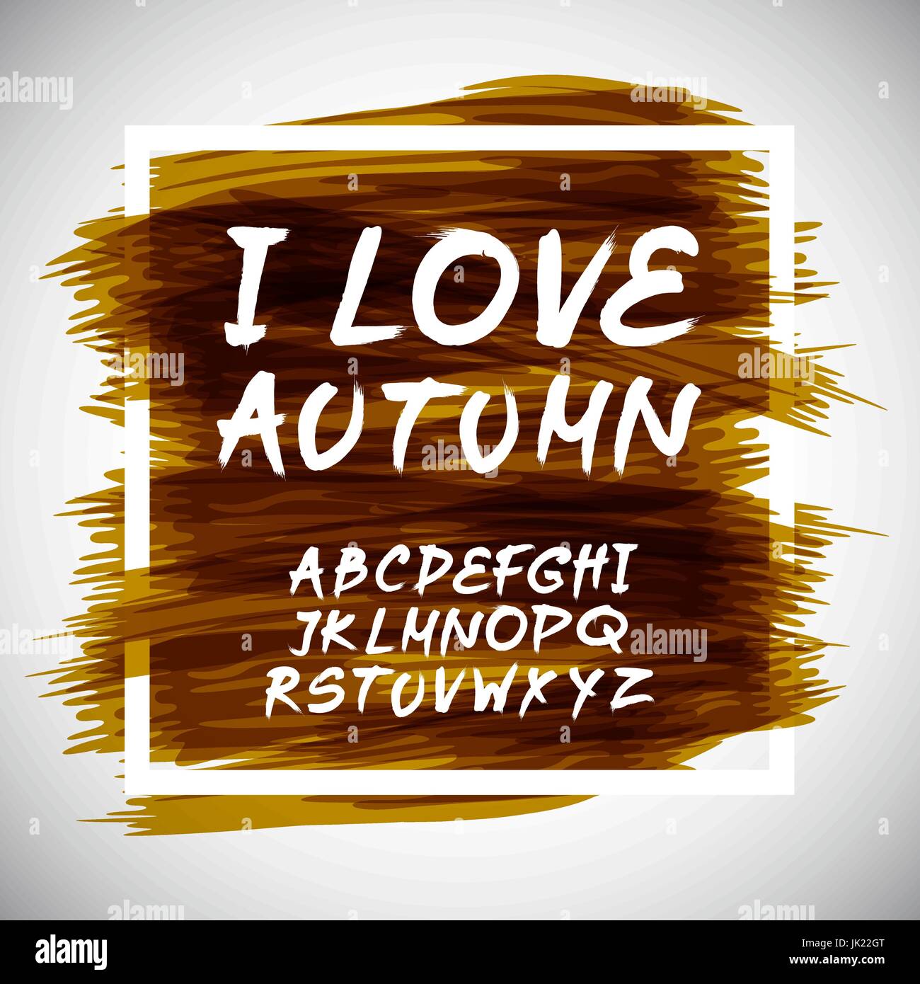 Autumn Leaves font. Vector illustration. art Stock Vector Image & Art ...