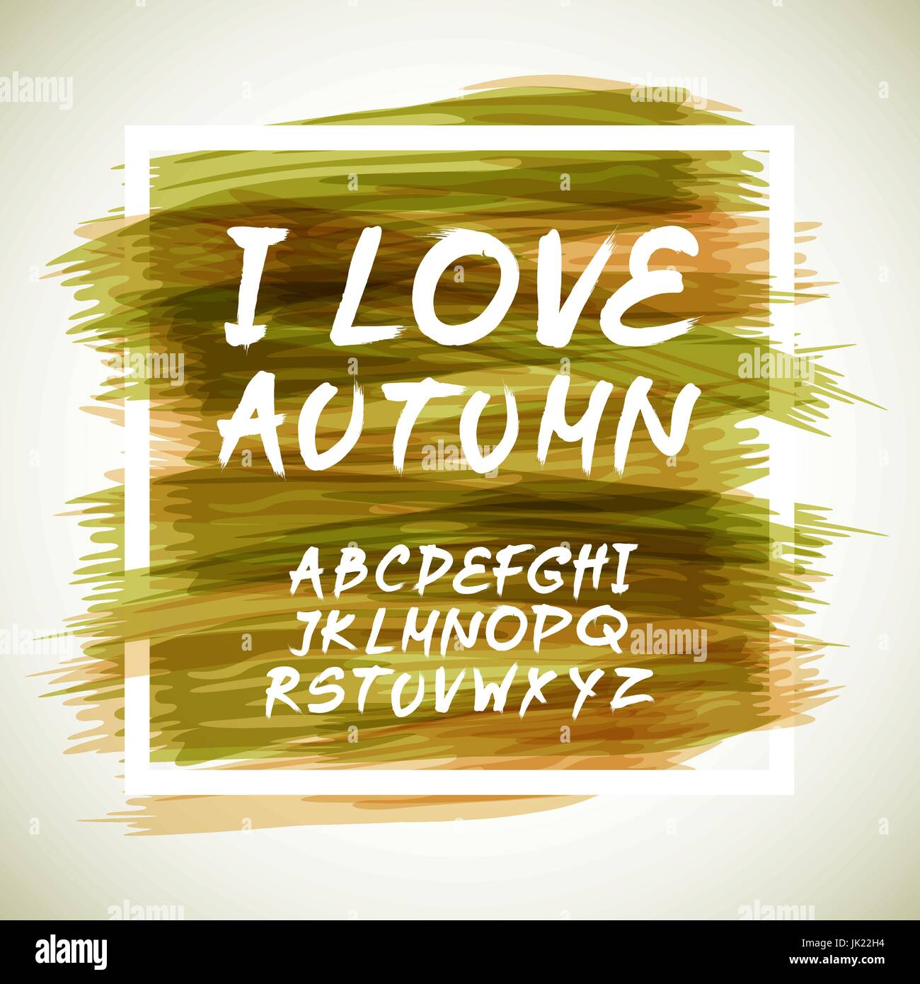 Autumn Leaves font. Vector illustration. art Stock Vector Image & Art ...