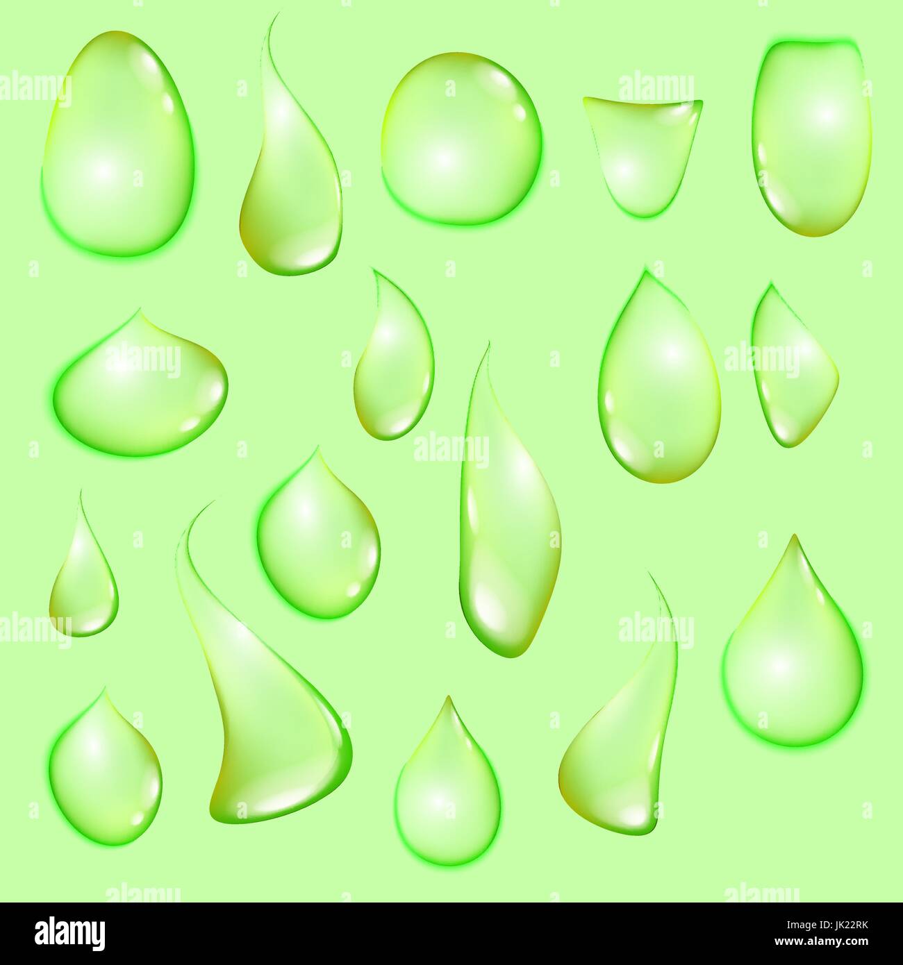 Water drops on green background art Stock Vector Image & Art - Alamy