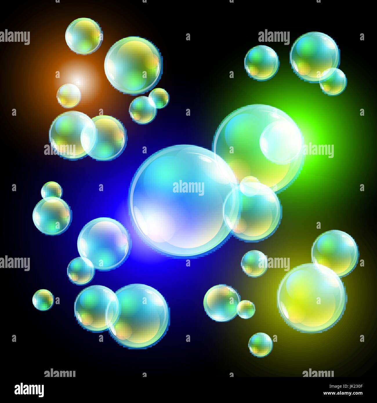 Green 3d water drops Stock Vector Images - Alamy