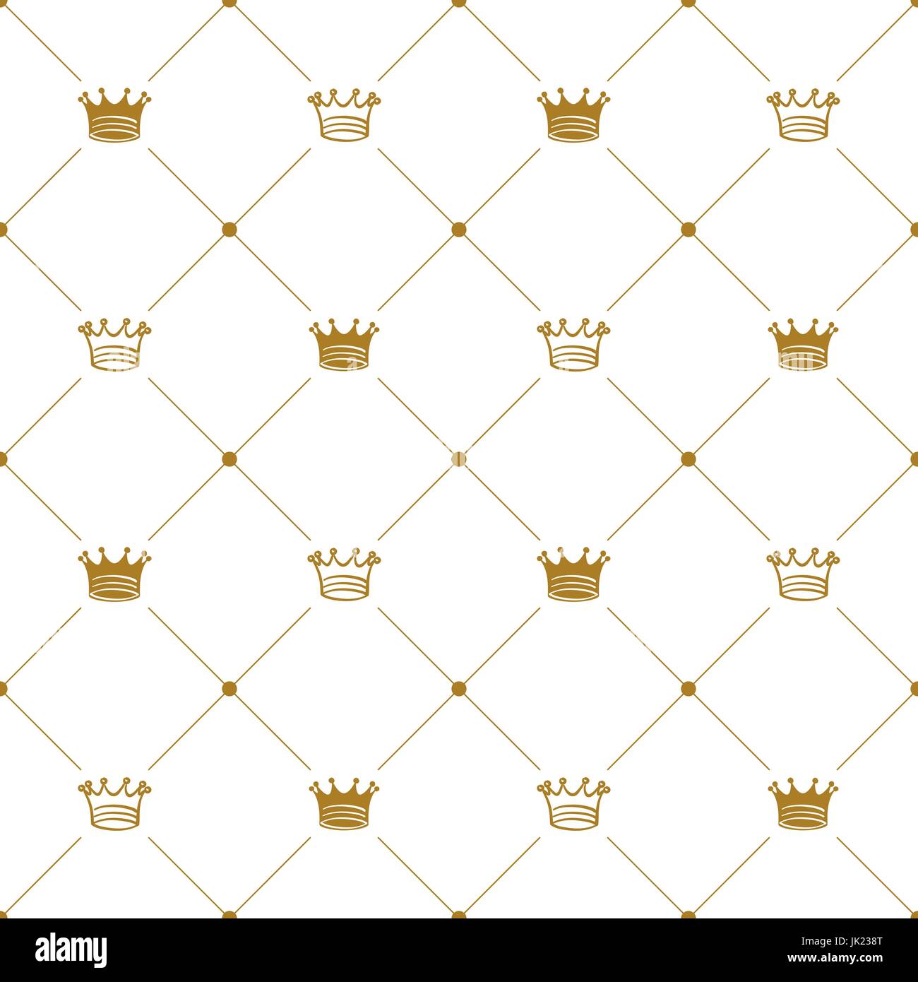 Simple seamless vector pattern with crown art Stock Vector Image & Art ...