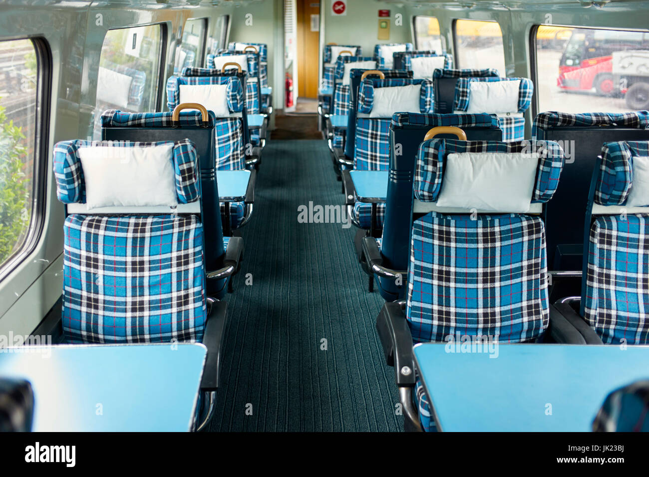Advanced passenger train, APT, first class interior carriage Stock ...