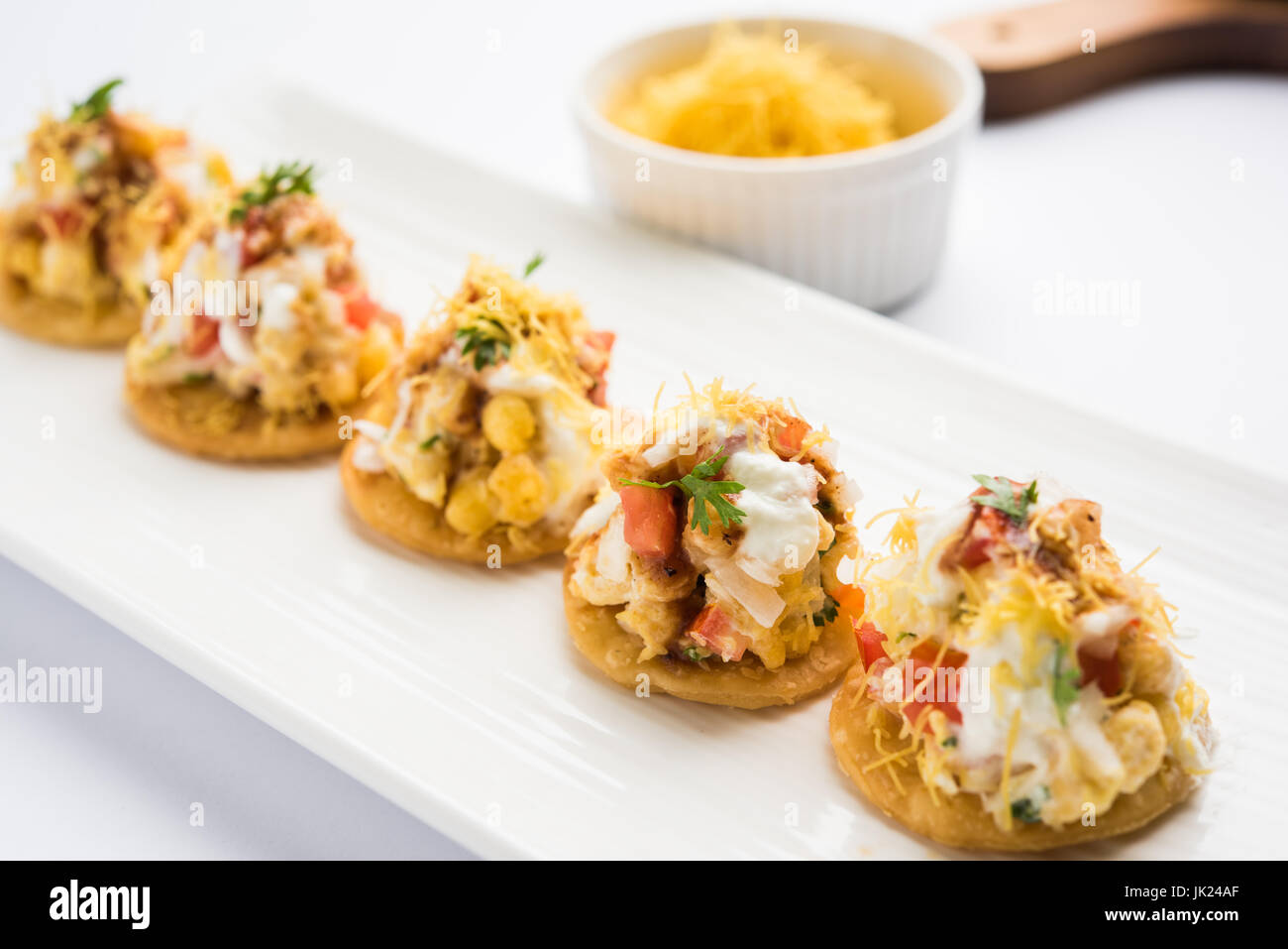 Sev Btata Puri / sev puri / papdi chat - popular indian snacks item ...