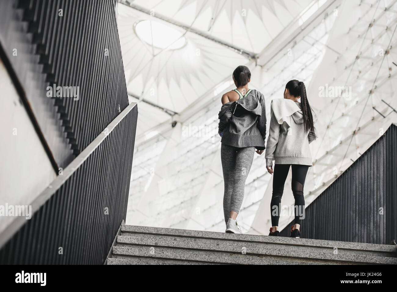 Girl stairs rear view hi-res stock photography and images - Alamy