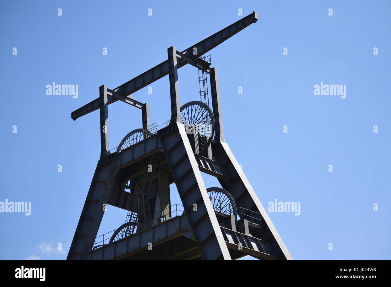 Barony Colliery A-frame Stock Photo - Alamy