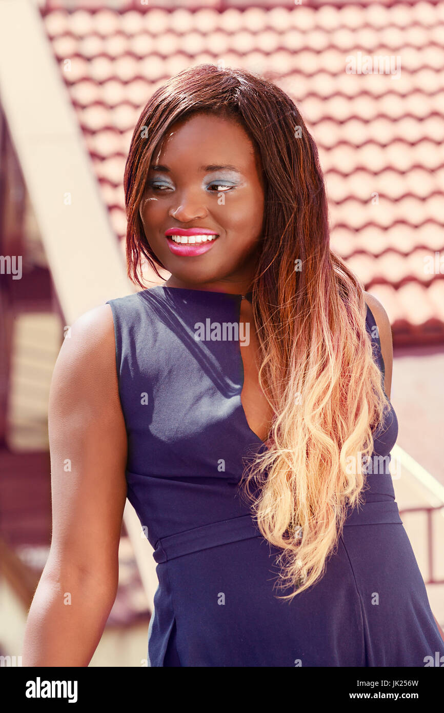 Face portrait of an african woman Stock Photo - Alamy