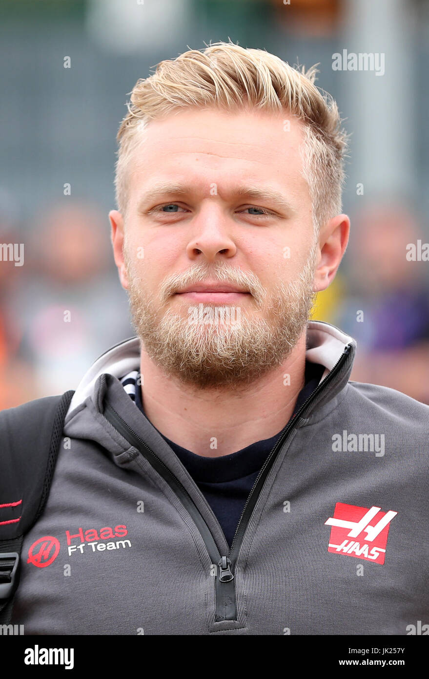 Haas Kevin Magnussen during the 2017 British Grand Prix at Silverstone ...