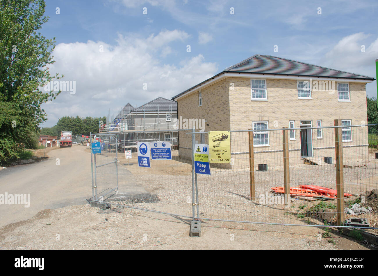House being built with scaffolding hi-res stock photography and images ...
