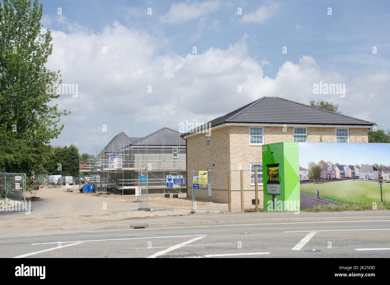 Elmstead Essex United Kingdom -17 July 2017: Large advertising hoarding ...